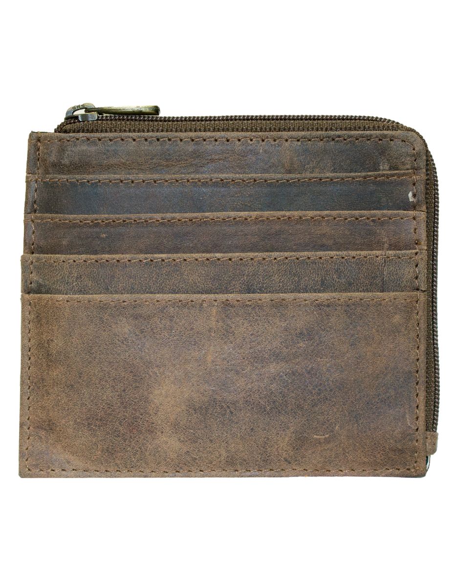 Fino SK-LV1312 Full Grain Genuine Leather Men's Slim Card Holder Wallet ...