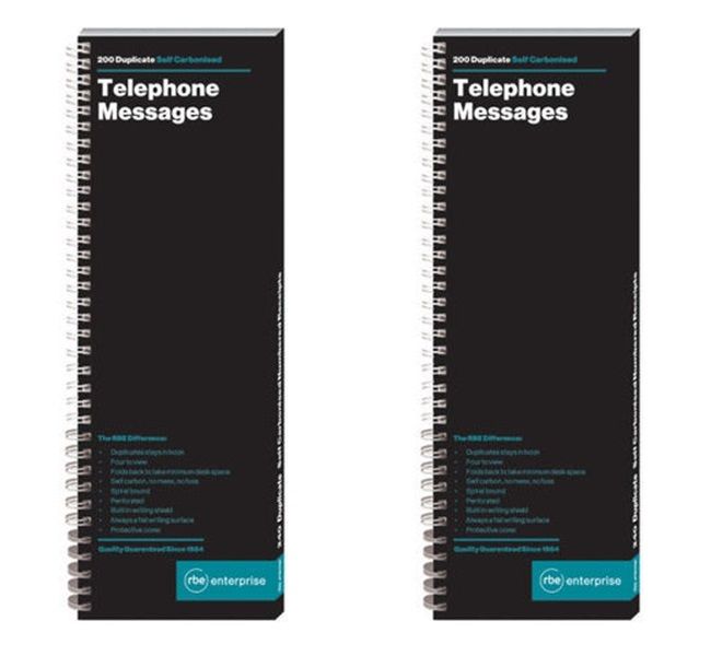 RBE Telephone Message Book 4 to View -2's | Shop Today. Get it Tomorrow ...