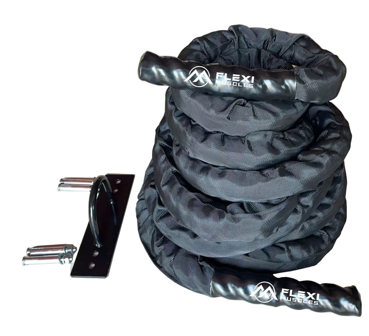 Flexi Muscles - 38mm Thick Battle Ropes for Exercise Workout with ...