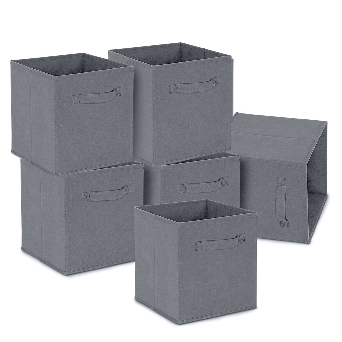 Collapsible Double Handle Non-woven Drawer Organiser Storage Boxes ...