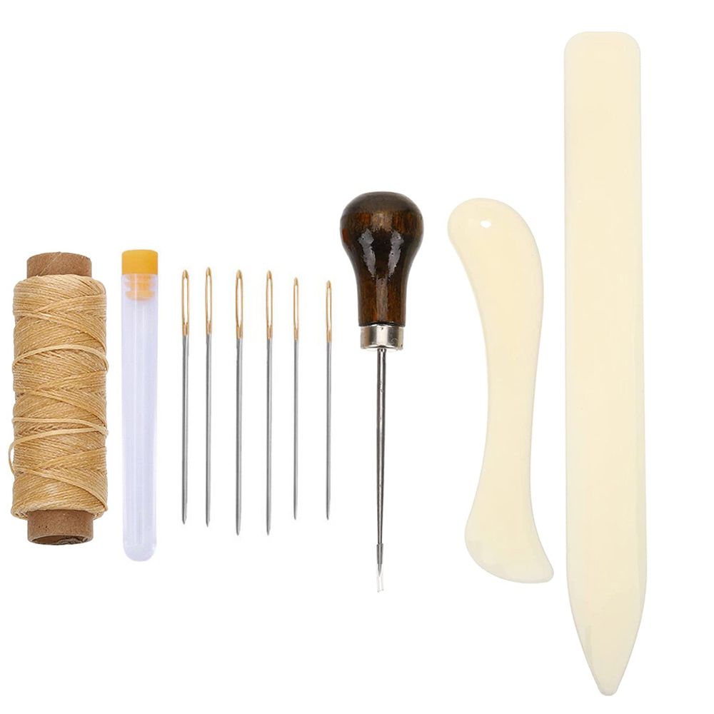 11-In-1 Leather Craft Bookbinding Kit for DIY Bookbinding Crafts ...