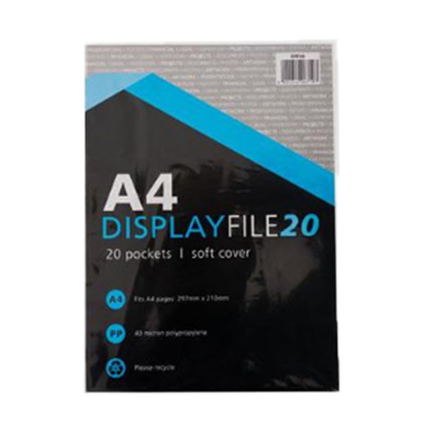 A4 Display File 20 Pockets - 1 Individual File | Shop Today. Get it ...