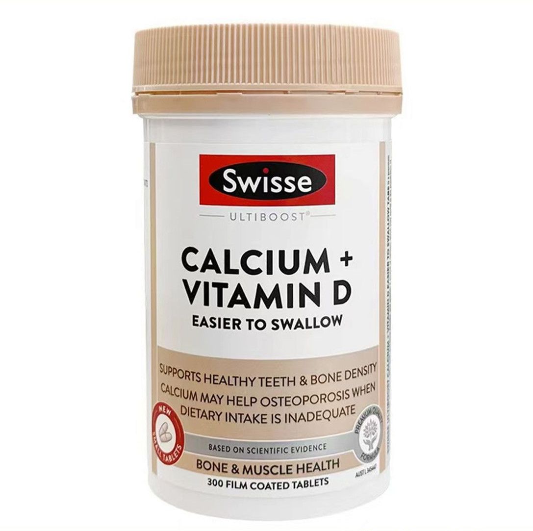 Swisse Ultiboost Calcium + Vitamin D - Easy Swallow - 300 Tablets ...