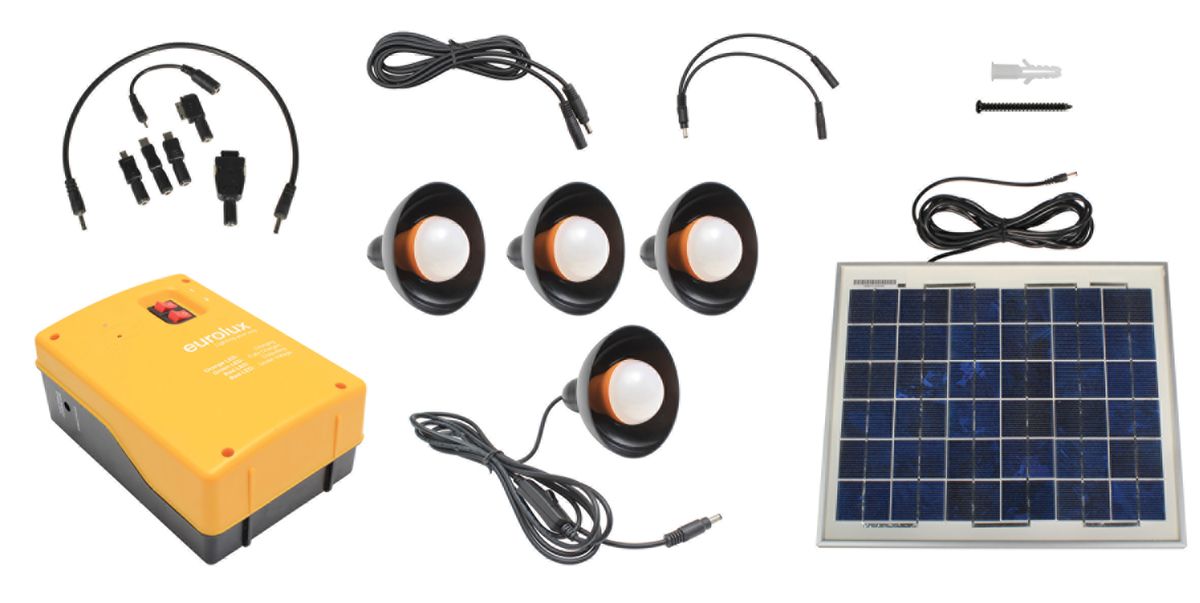 Eurolux Solar Kit 10w With 4 Bulbs | Shop Today. Get it Tomorrow ...