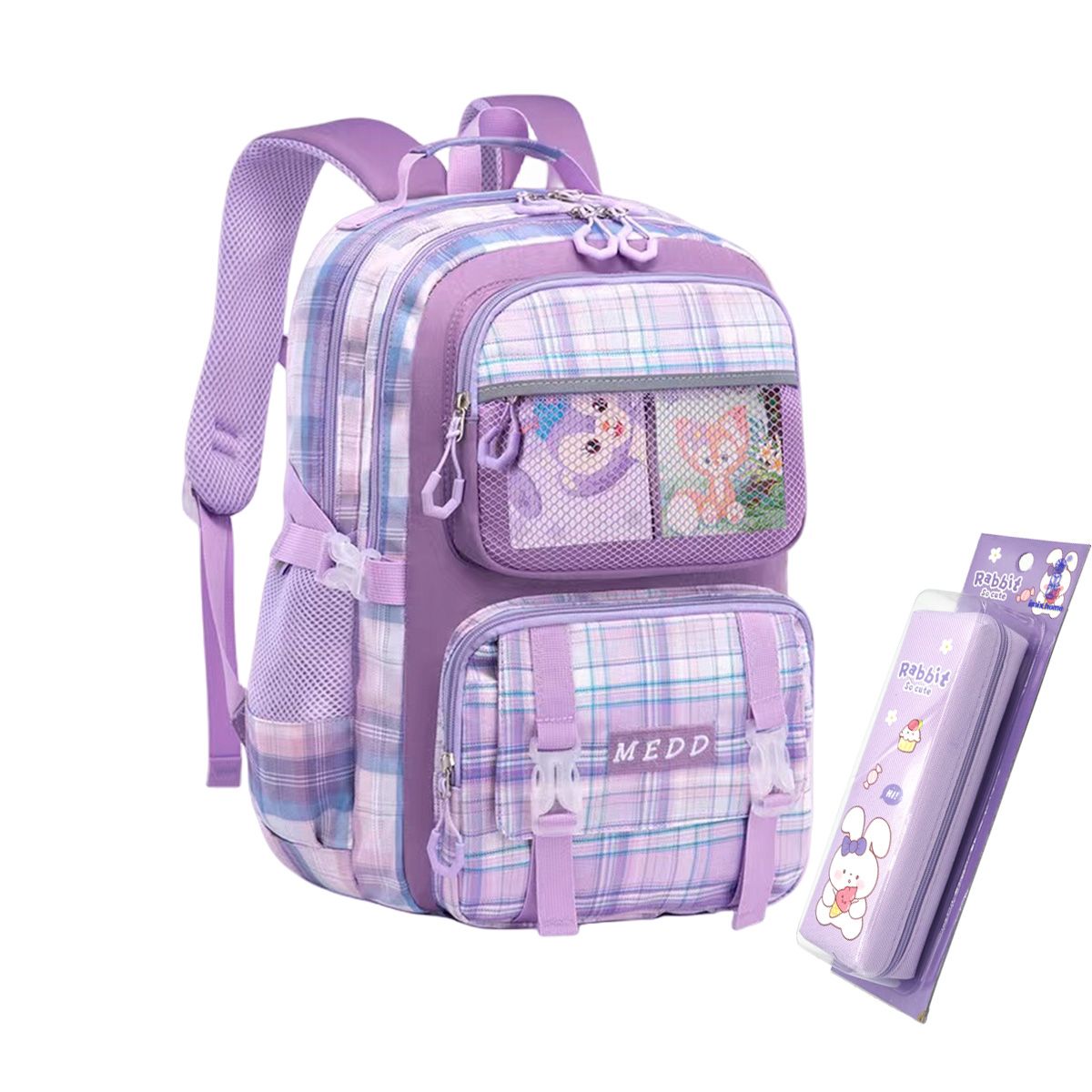 imix home-30cm Cute Backpack for School Girls, Multi-Pockets Kids ...