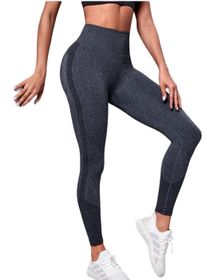 High Waisted Seamless Tummy Control Gym Tights - Grey | Shop Today. Get ...