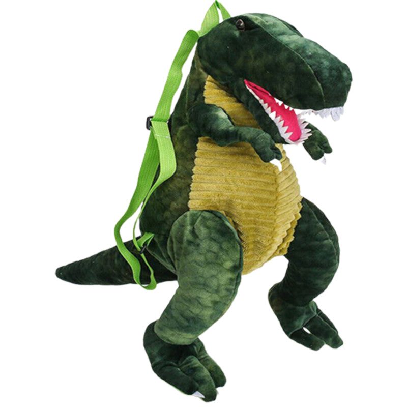 3D Cartoon Dinosaur Kids Plush Backpack Children Animal Print Bag Boy ...