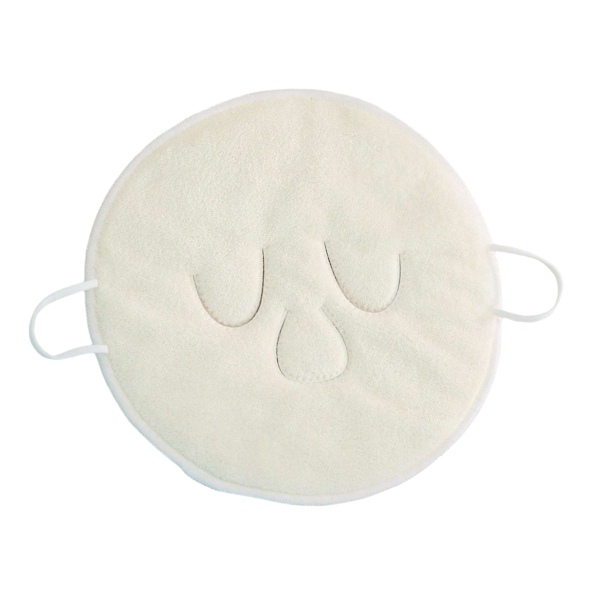 Reusable Facial Hot Or Cold Compress And Steaming Towel Mask - White ...