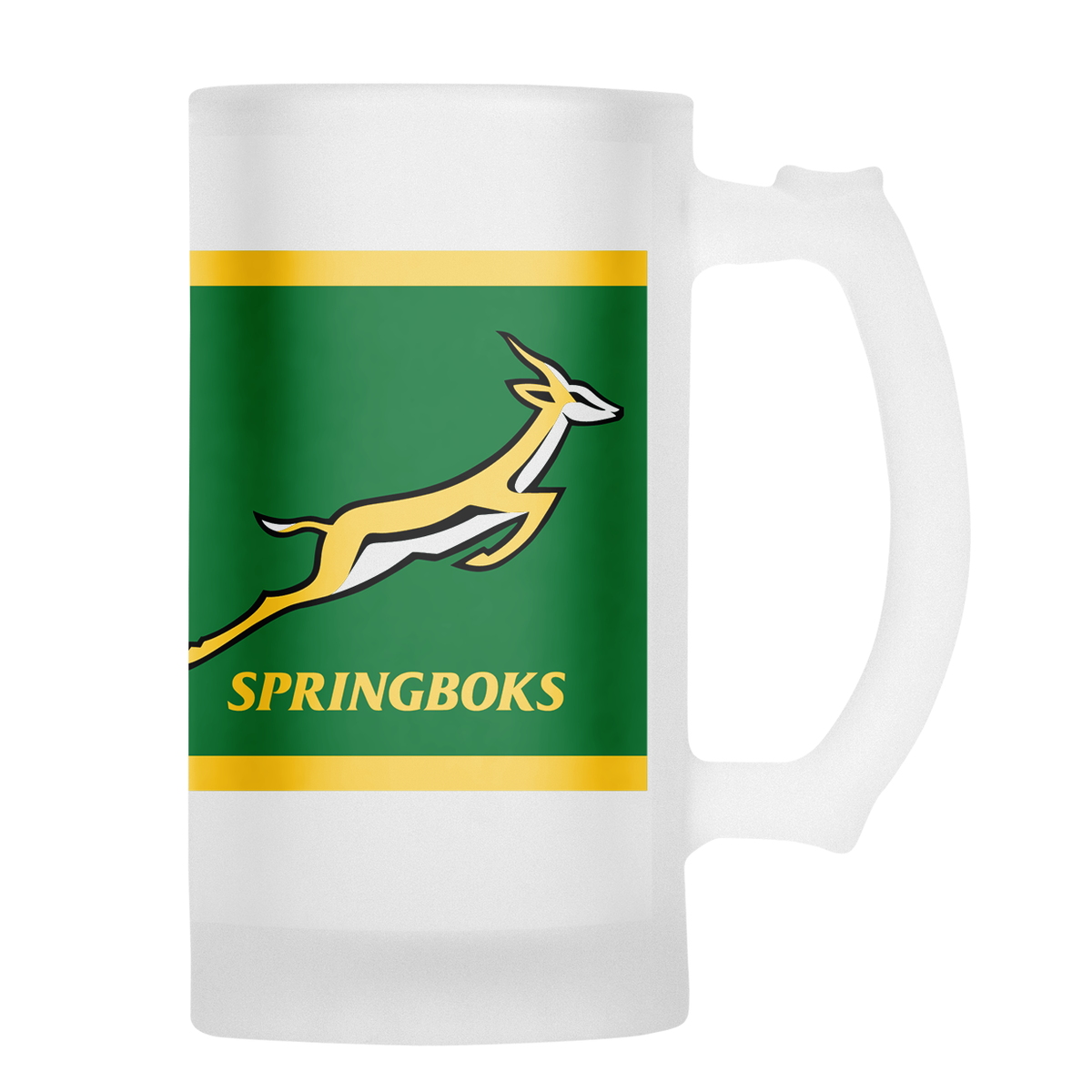 SPRINGBOKS Rugby Back-to-Back World Cup CHAMPIONS Frosted Beer Mug ...