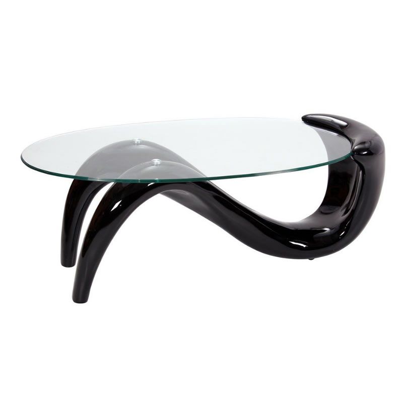 Modern and Stylish Oval Coffee Table with a Glass Top | Shop Today. Get ...