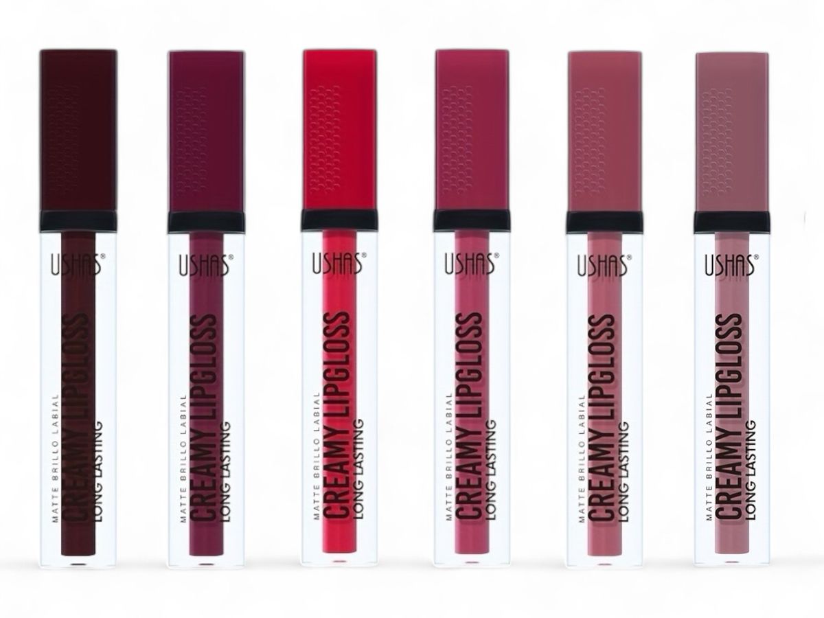 Set of 6 -Ushas Matte Creamy Long-Lasting Waterproof/Smudge Proof Lip ...