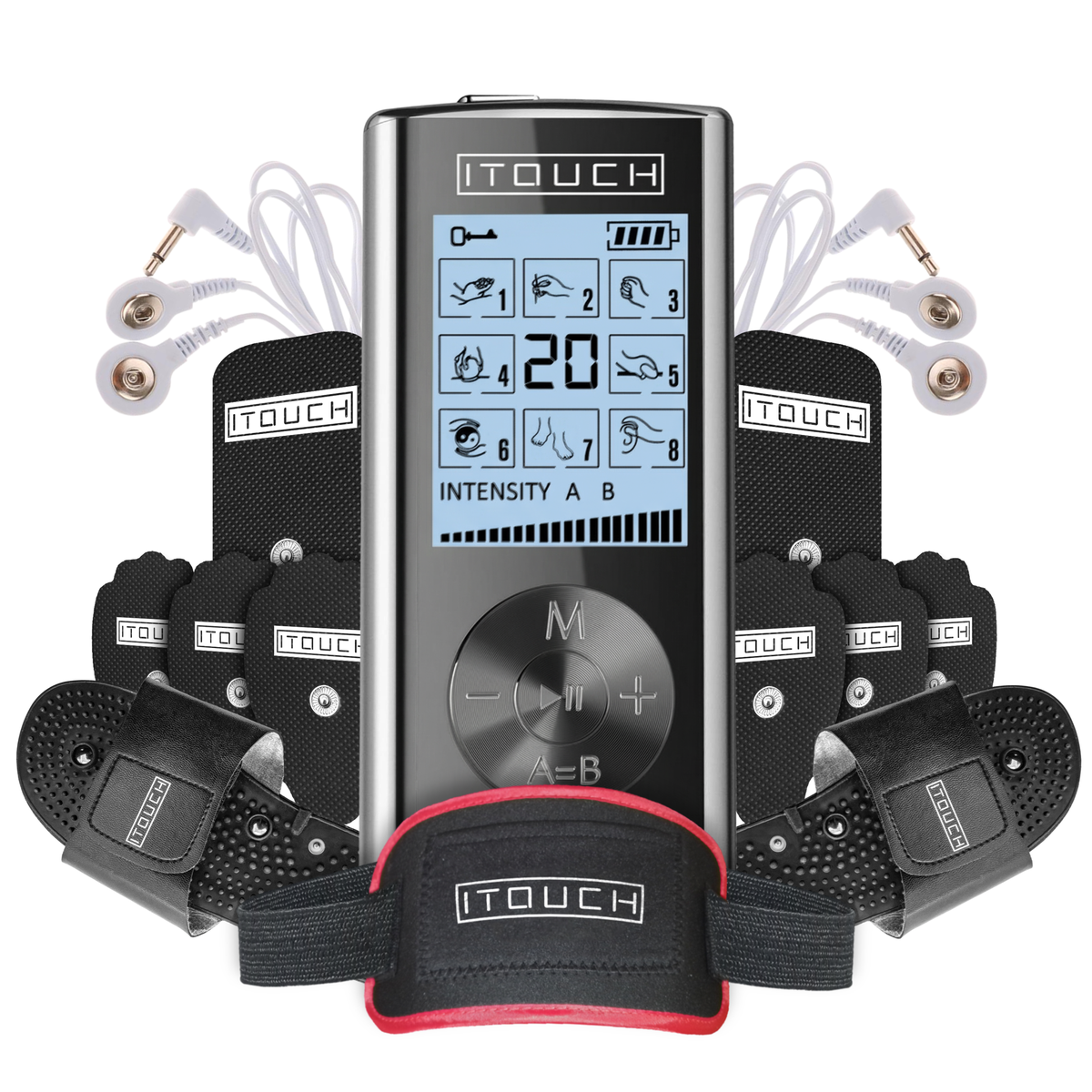INFINITY 3 in 1 TENS Machine Black Edition with Pair of Slippers and ...