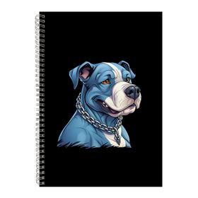 Pit_1 A4 Notebook Spiral and Lined Pitbull Lovers Graphic Notepad Gift ...