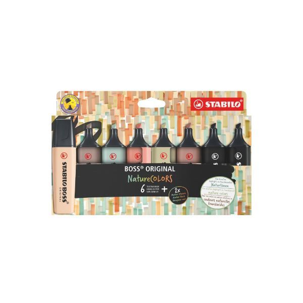 Stabilo Boss Nature Colors 6 Highlighters and 2 Markers | Shop Today ...