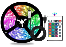 LED RGB Strip Light with Remote 5m - USB Powered | Shop Today. Get it ...
