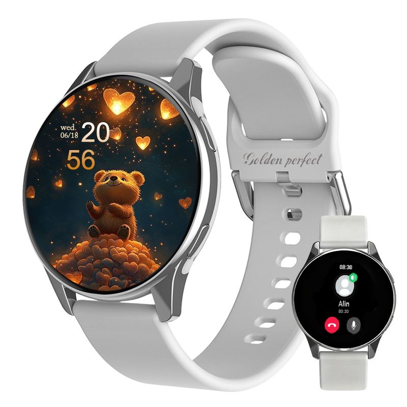 Women's Smartwatch - HD Touch Screen, Health Tracking, Bluetooth ...
