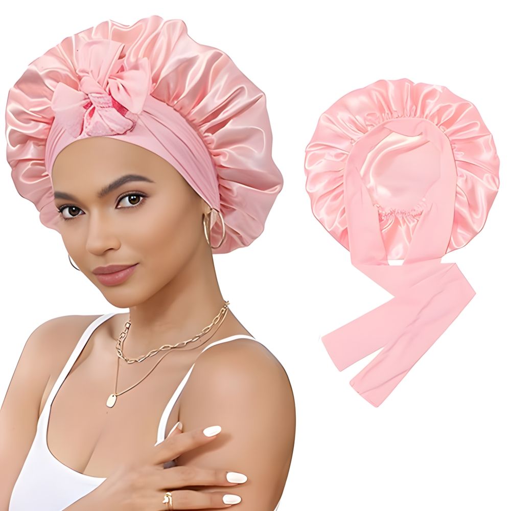 Silk Bonnet for Sleeping - Women's Satin Bonnet - Double Layer Satin ...