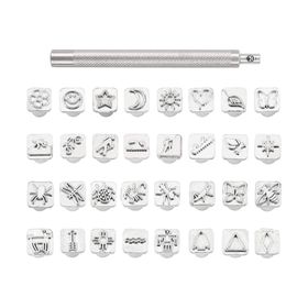 Leather Stamping Tool Set Leather DIY Craft Tool Stamps Set - 32 Piece ...
