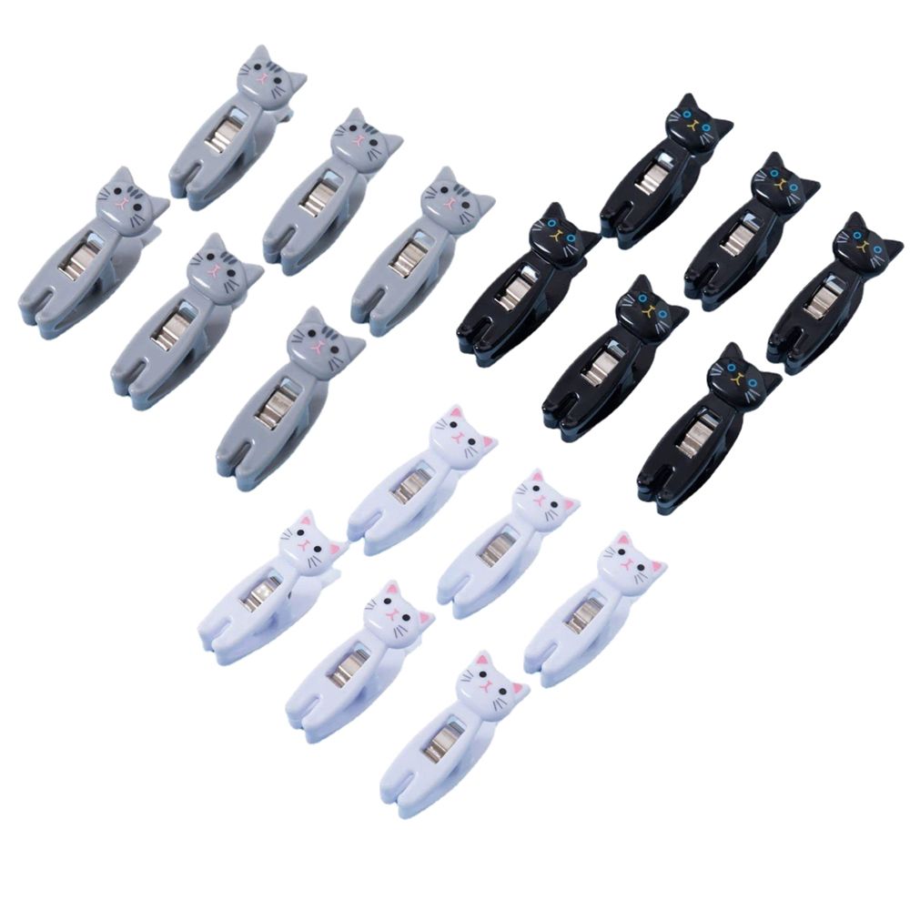 Home Laundry Craft Multifunctional Plastic Cat Shaped Clip Set of 18(7 ...