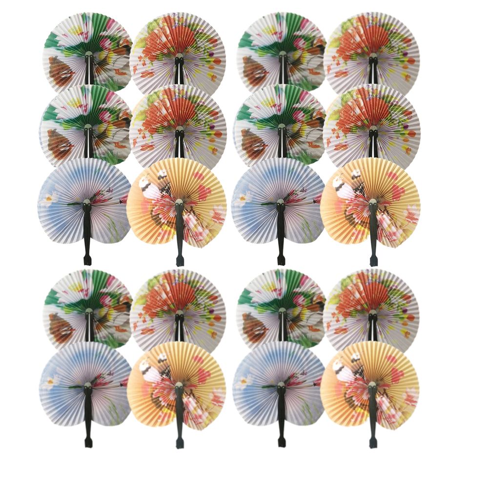 Fashion Beauty Summer Cooling Vintage Folding Hand fans Set of 10 13 ...