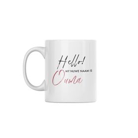 Hello, My Nuwe Naam Is Ouma Pregnancy Announcement Custom Printed Mug ...