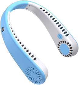 Portable Hanging Neck Fan Bladeless - Blue and White | Shop Today. Get ...