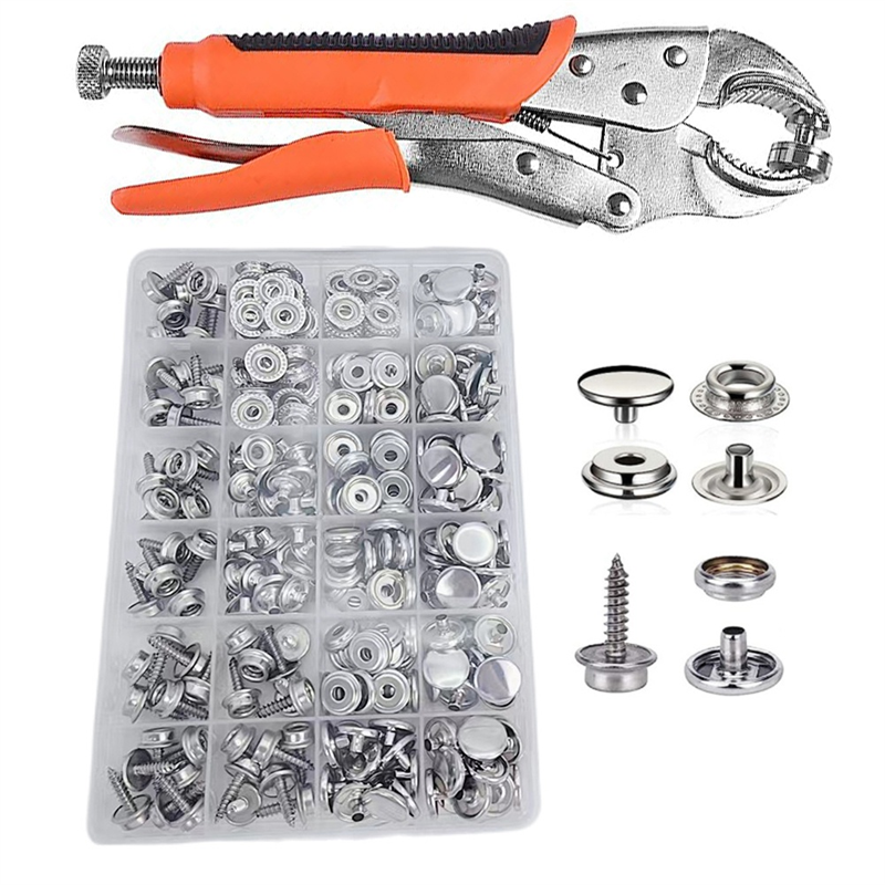 Adjustable Pliers for Snap Buttons, with Snap Button Set for Canvas ...
