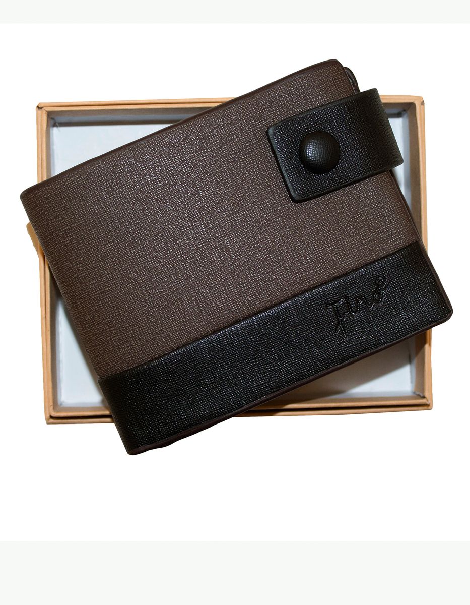Fino DPU-225 Faux Leather Card Wallet with Box-Coffee | Shop Today. Get ...