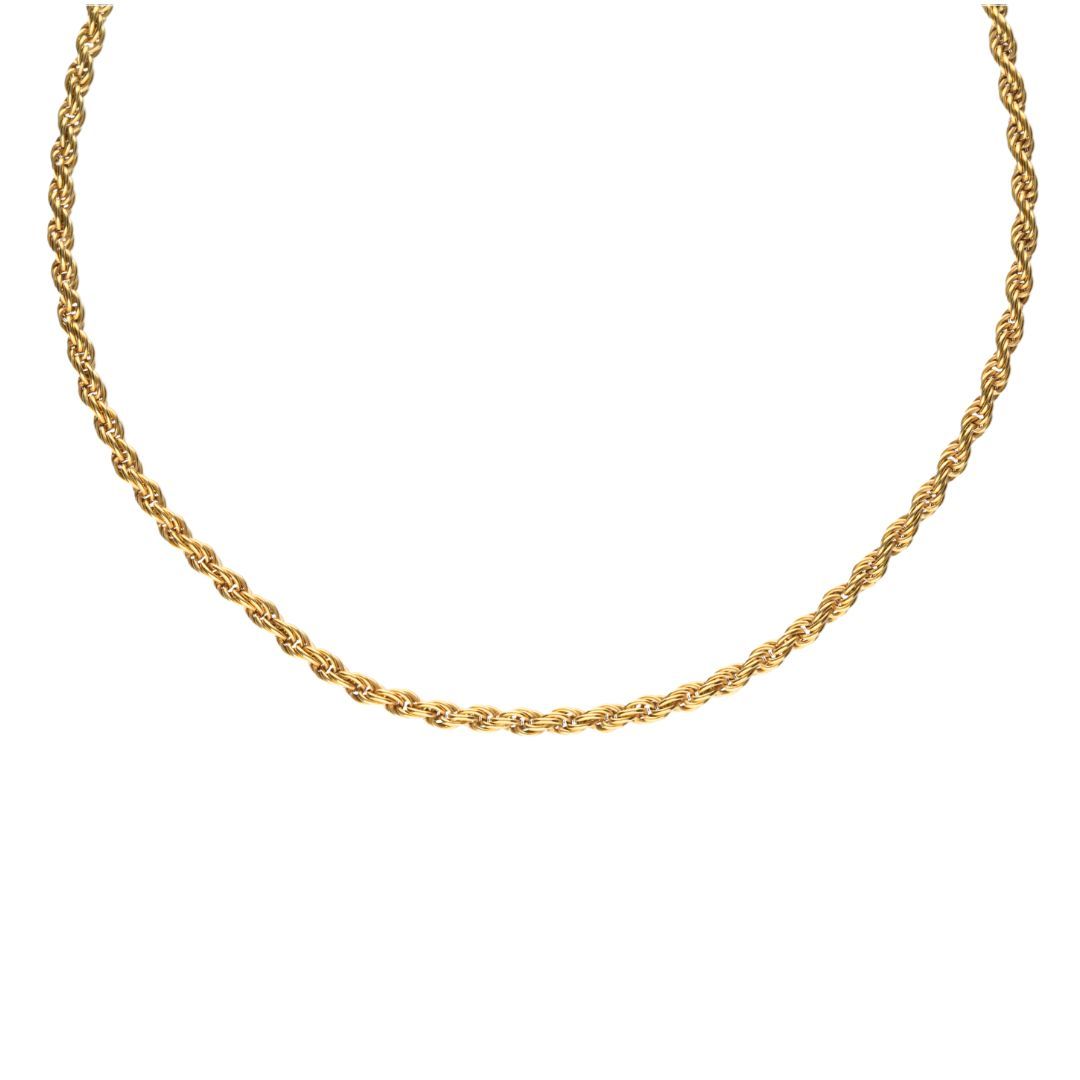 9k Gold and Silver Bonded Rope Chain | Shop Today. Get it Tomorrow ...
