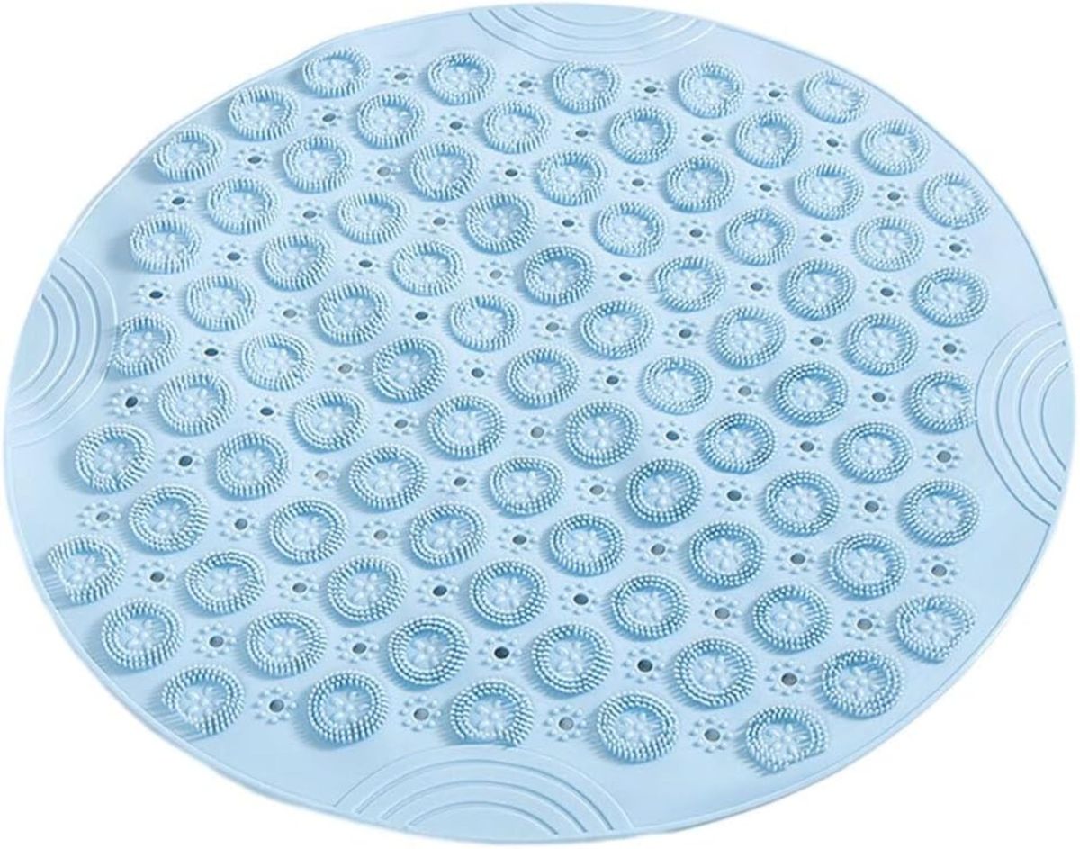 Non Slip Silicone Bath Mat Foot Massage 55x55cm | Shop Today. Get it ...