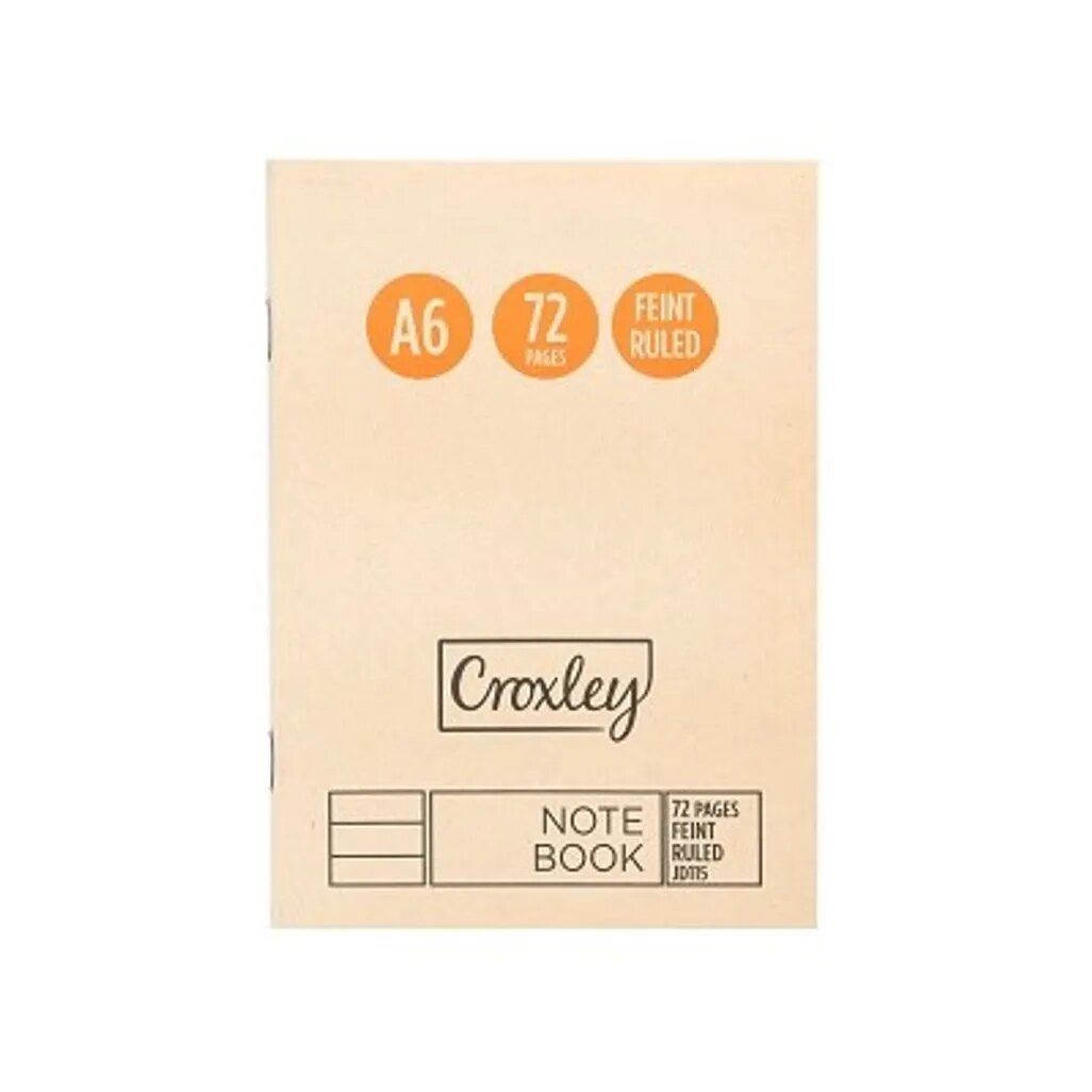 Croxley Memo Book Feint Ruled A6 72 Page x 5 | Shop Today. Get it ...