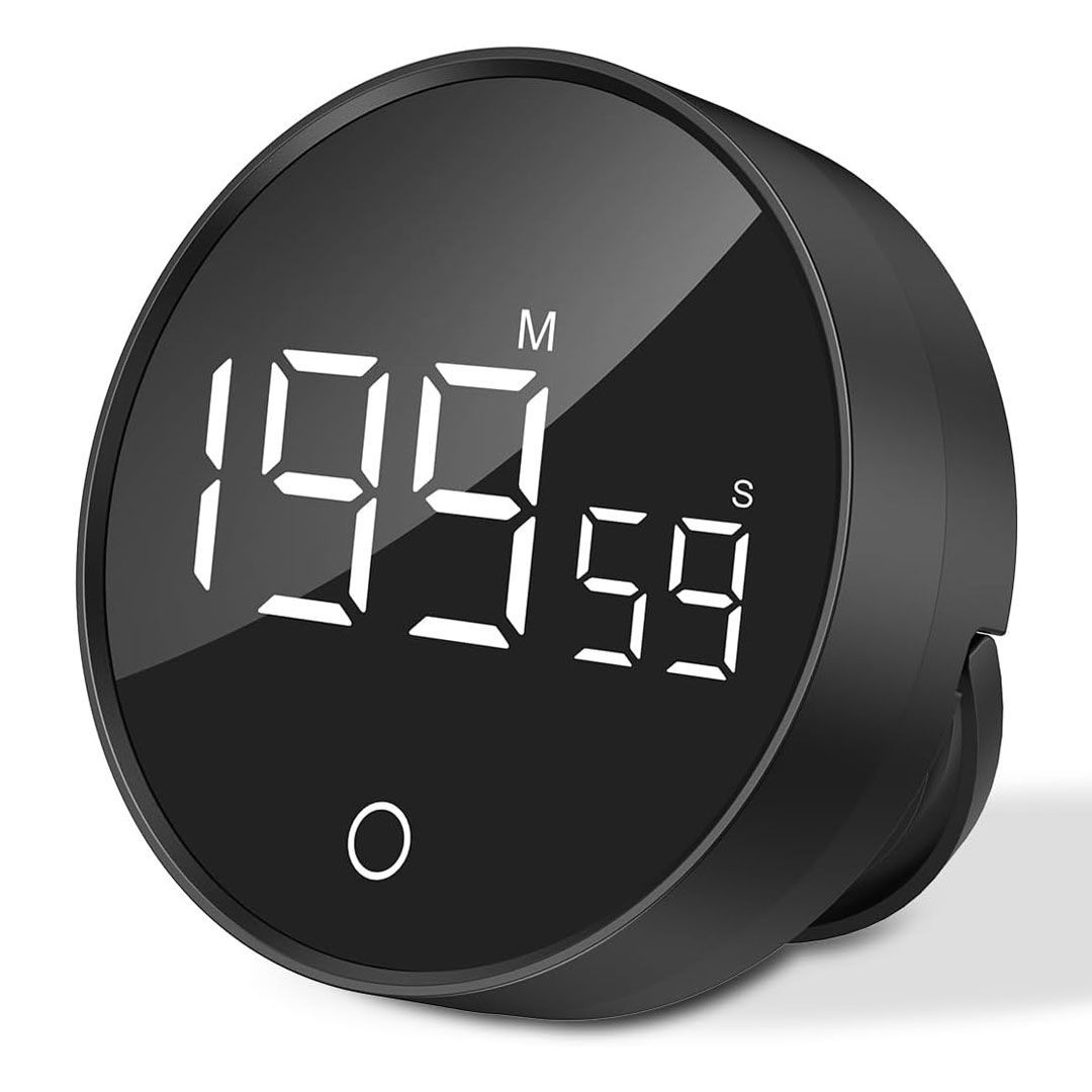 Digital Kitchen Timer Magnetic Countdown Countup With Large LED Display ...