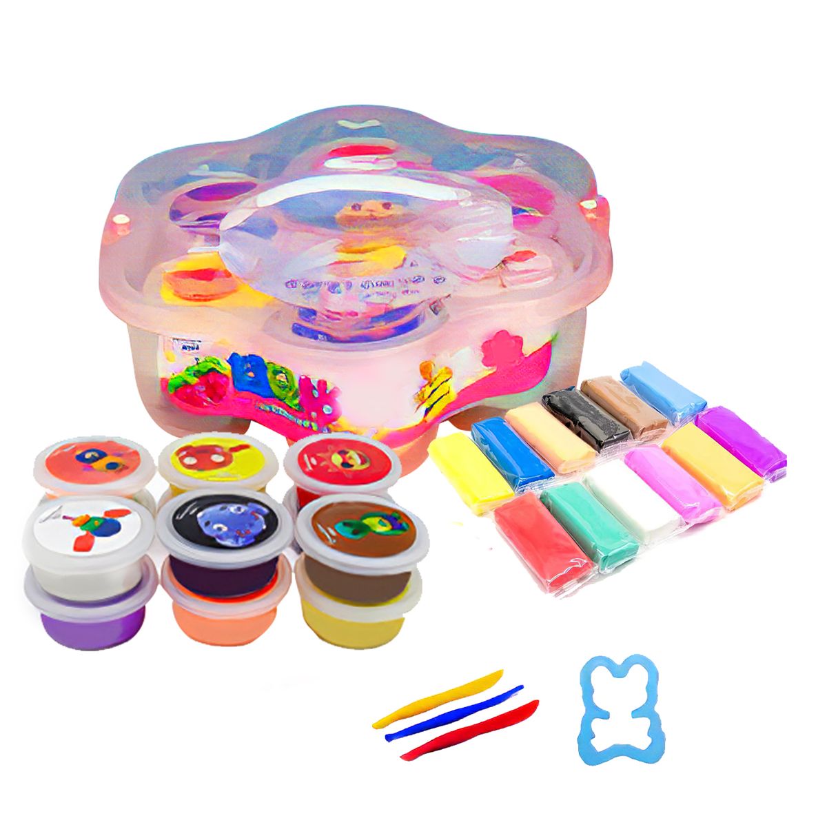 24 Piece DIY Modeling Air Dry Ultra Light Clay Kit -14 Colors | Shop ...