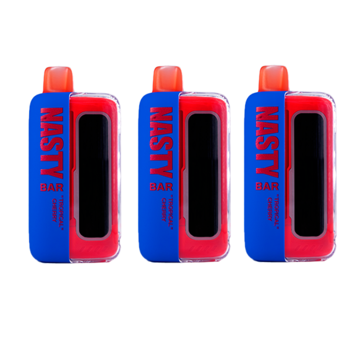 Nasty 20000 Puffs Disposable Vape 50mg - Tropical Cherry - 3 Pack ...