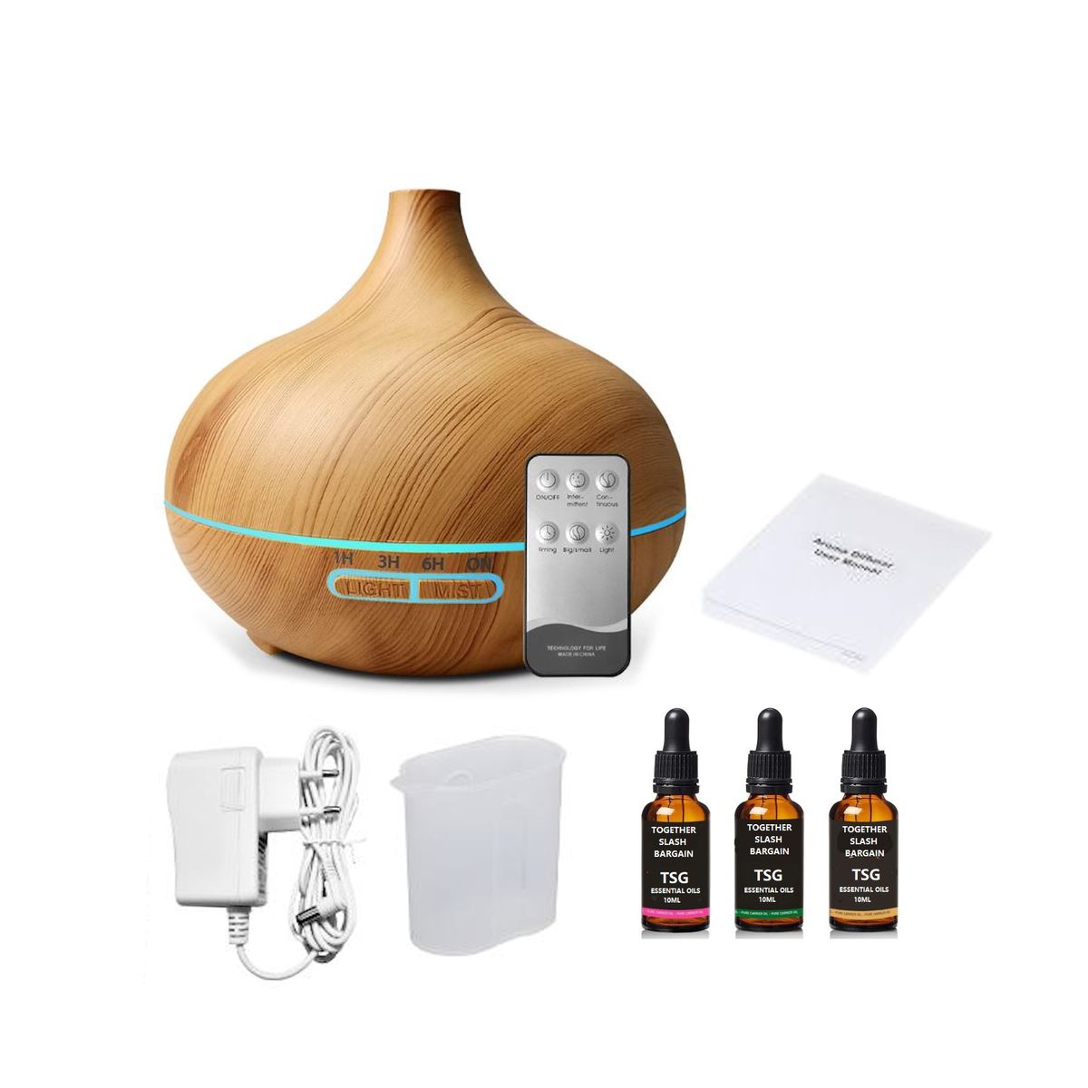 TogetherSlashBargain - Aroma Diffuser 500ml with 3 essential oils ...