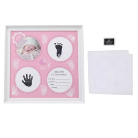 Baby Handprint Footprint Kit, Baby Print Frame Kit - Pink | Shop Today ...