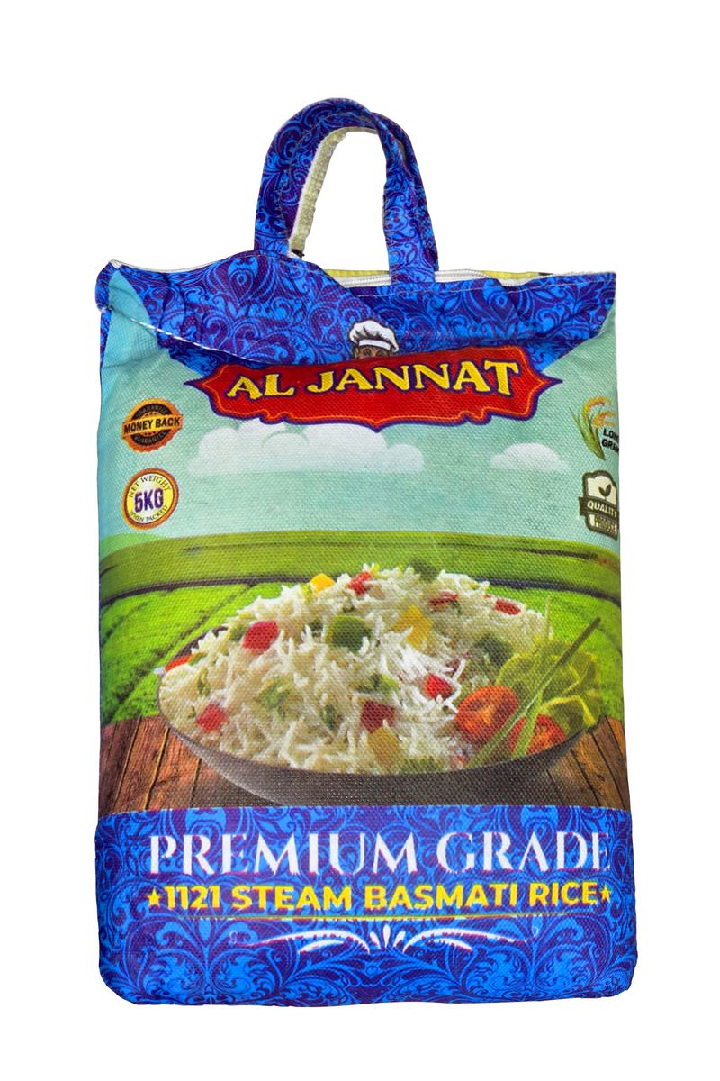 Al Jannat Steam Basmati Rice - 5kg | Shop Today. Get it Tomorrow ...