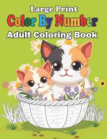 Large Print Color By Number Adult Coloring Book: Large Print Color By ...