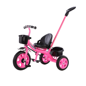 Children's Hand Push Tricycle 3-Wheel Baby Stroller Carriage With ...