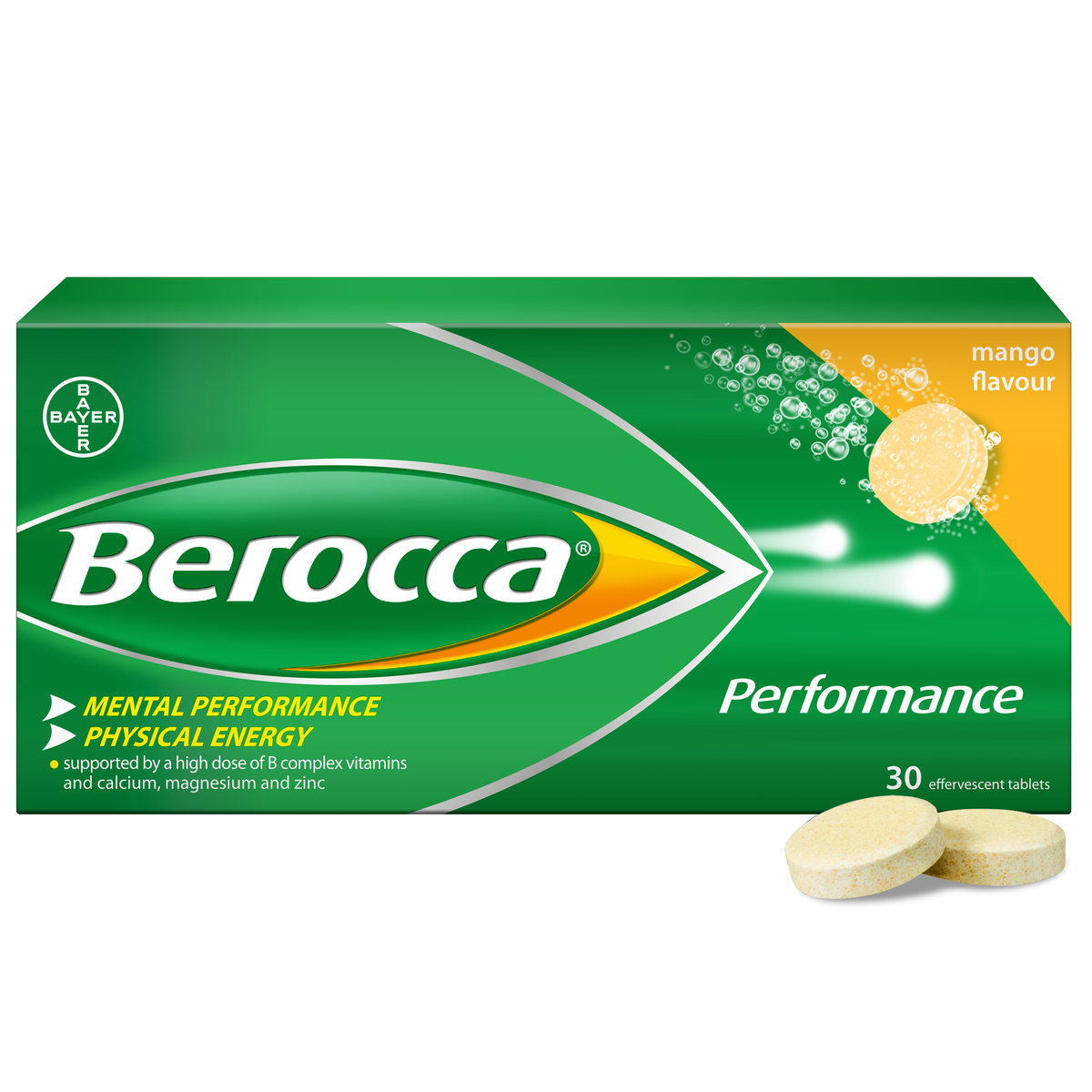 Berocca Performance Mango Effervescent - 30 Tablets | Shop Today. Get ...