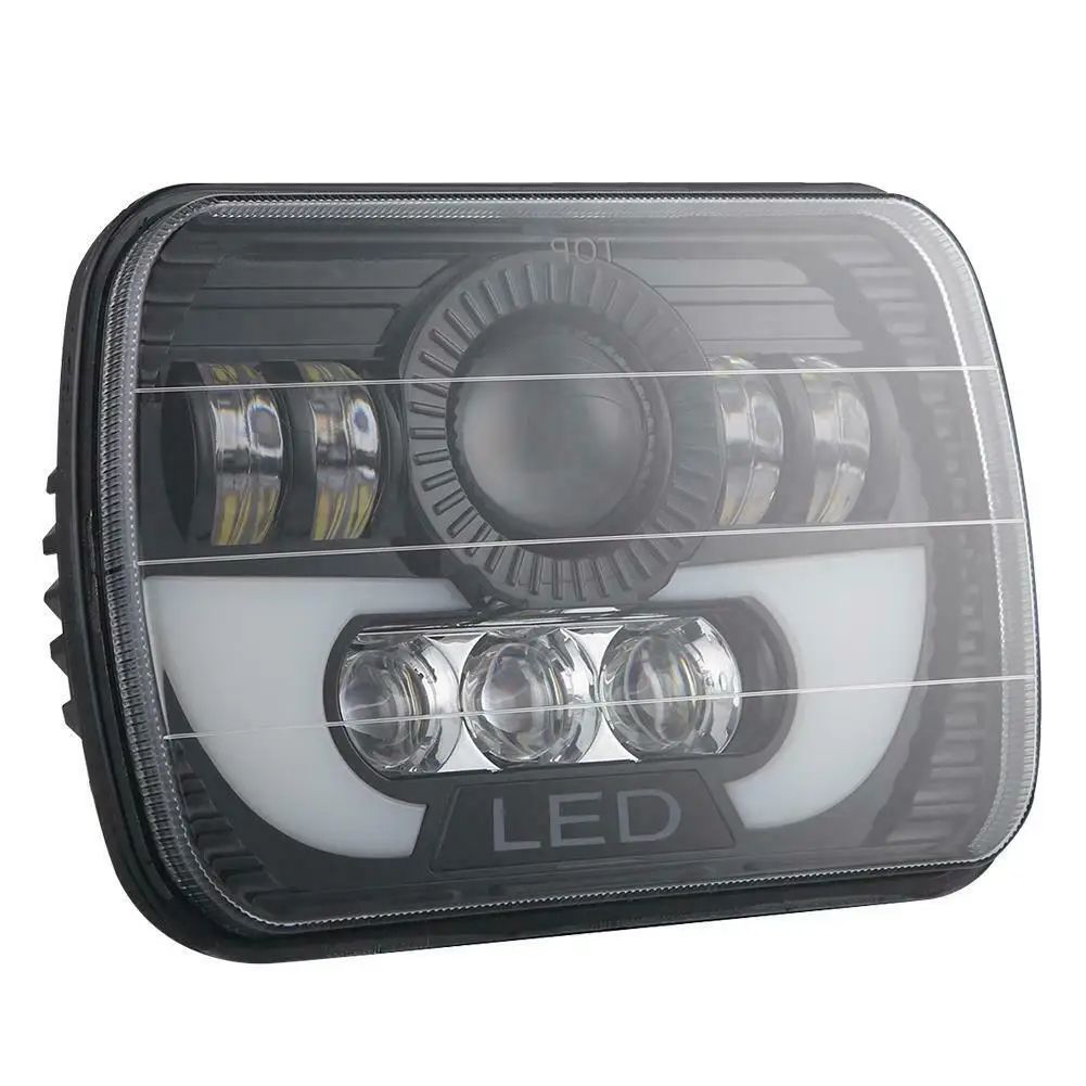 Rectangle LED Headlight Drl, 300W, 5x7", 7x6", Headlights | Shop Today ...