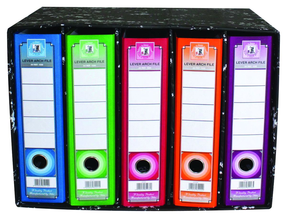 Files Value Pack Storage Box and Rainbow Lever Arch Files. | Shop Today ...