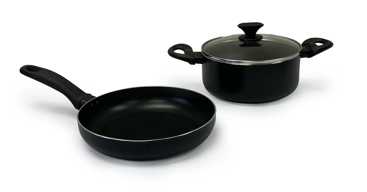 Miss C Non-Stick Induction - Matte Black Basic Cookware Set 3 Pieces ...