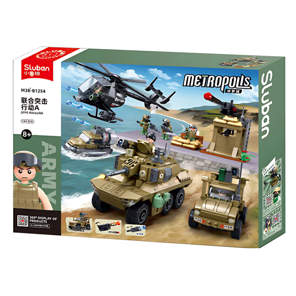 Sluban Building Set: Army - Joint Assault A - 744 Pieces | Shop Today ...