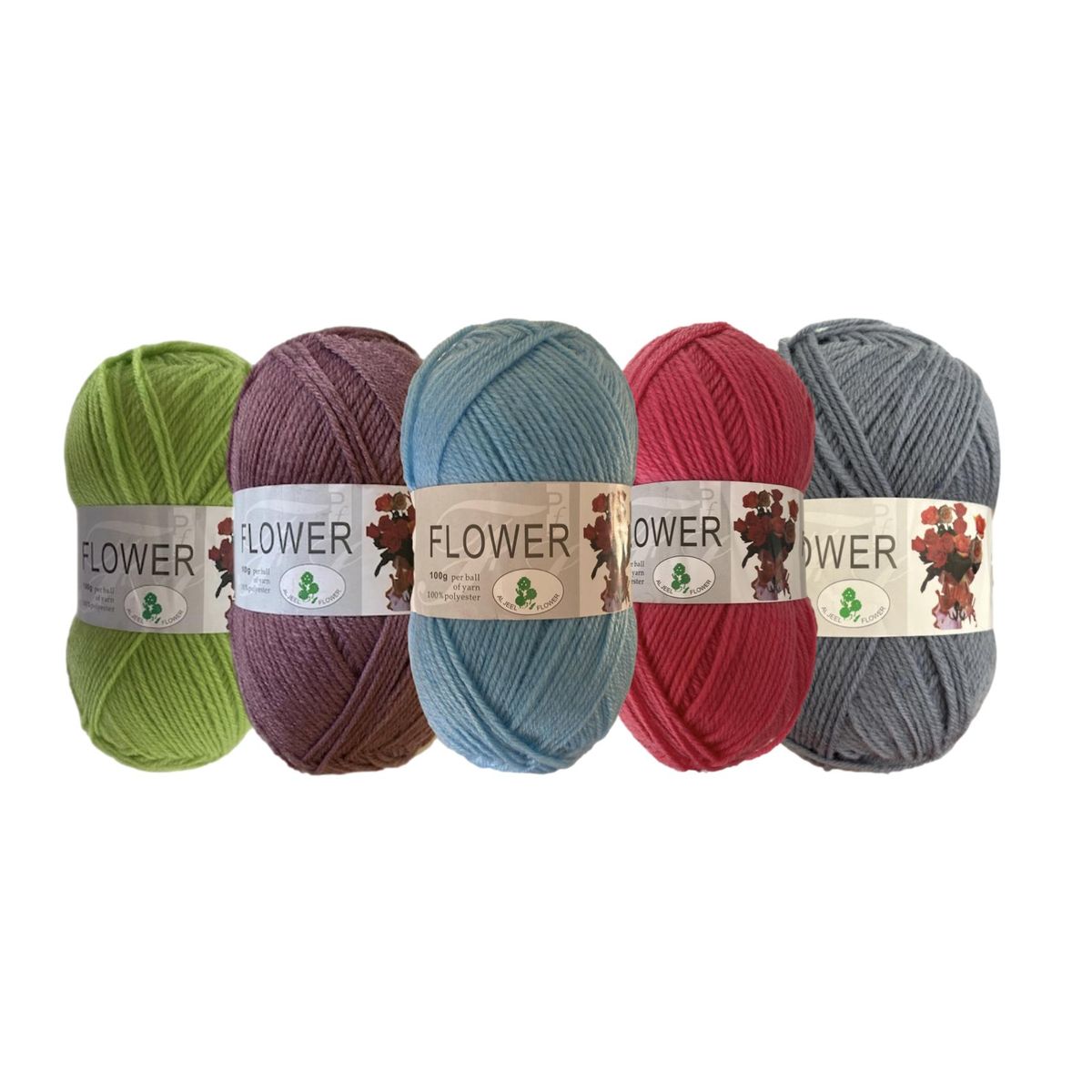 Double Knitting Polyester Yarn 100g (Pack of 5) Mixed | Shop Today. Get ...