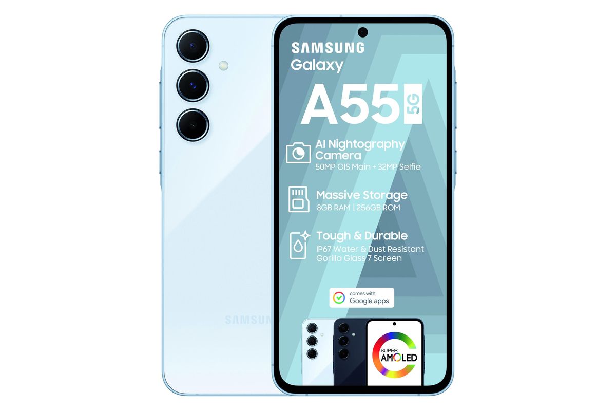 Samsung Galaxy A55 5G 256GB Dual Sim - Awesome Ice Blue | Shop Today ...