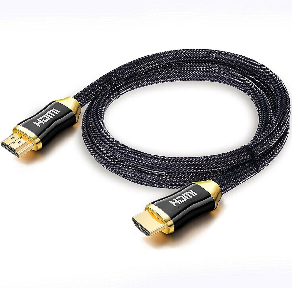 Premium 4K HDMI Cable V2.0 High Speed - 1.8m Black And Gold HDMI Cable ...
