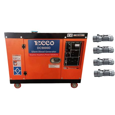 Generators & Electrical - Ecco 7KW/8.75KVA Silent Single Phase Diesel ...
