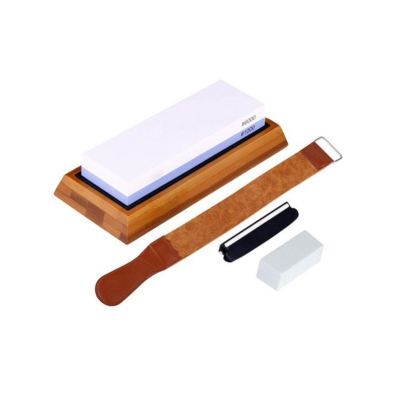 Alanes - Dual Sided 1000/6000 Grit Waterstone Knife Sharpening Stone ...