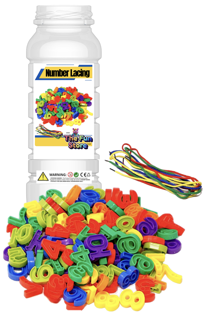 Lacing and Threading Number Beads Toy - STEM Educational Learning ...